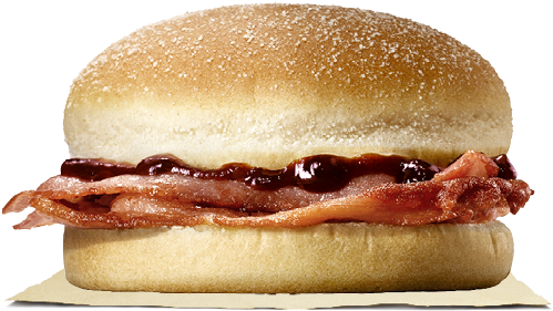 Bacon Butty - Burger King Bacon Bap (500x540), Png Download