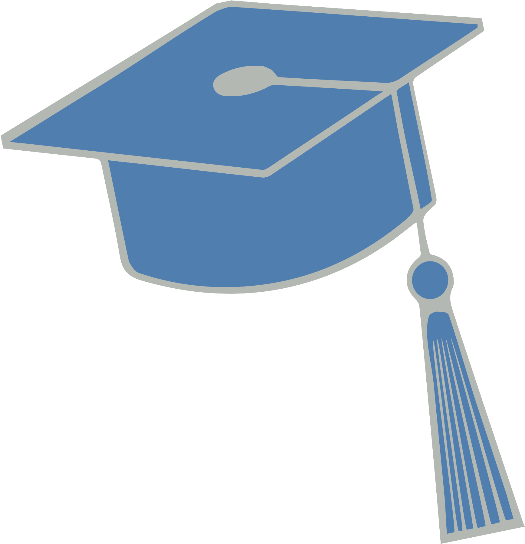 Blue Graduation Hat Png - Graduation (2250x3000), Png Download