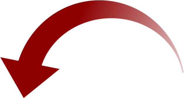 Download Red Down Arrow Transparent Png - Curved Arrow | Transparent ...