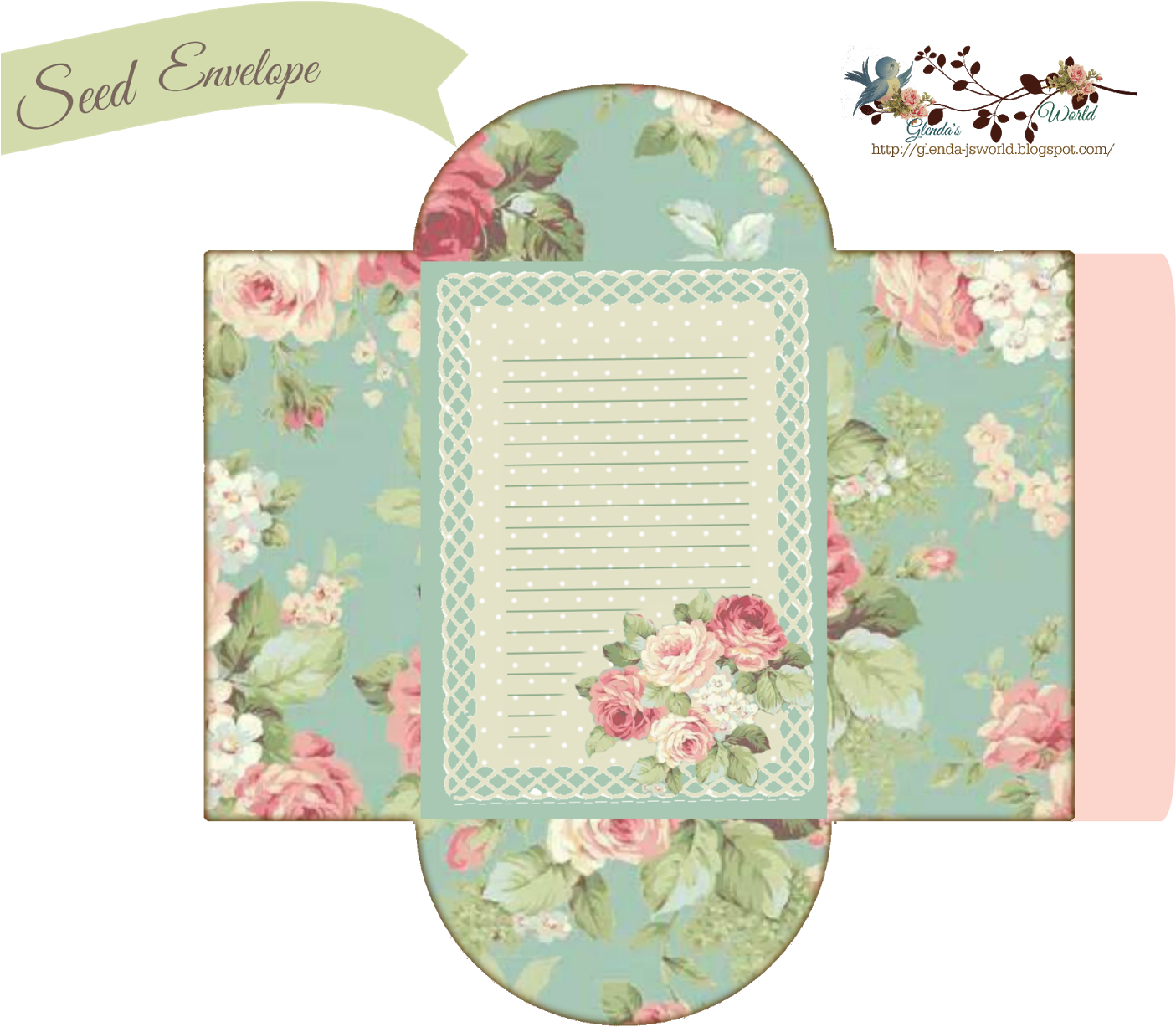 Cute Printable Envelope Templates (1600x1280), Png Download