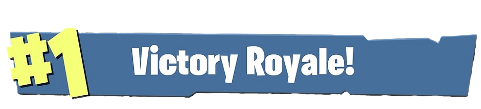 Fortnite Victoryroyale Victory Win Winner - Electric Blue (970x240 ...