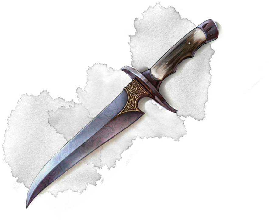 Artistic Credits - " - Bowie Knife (1088x932), Png Download