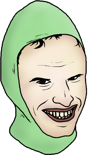 Ian The Alienmeme - Cartoon (800x800), Png Download
