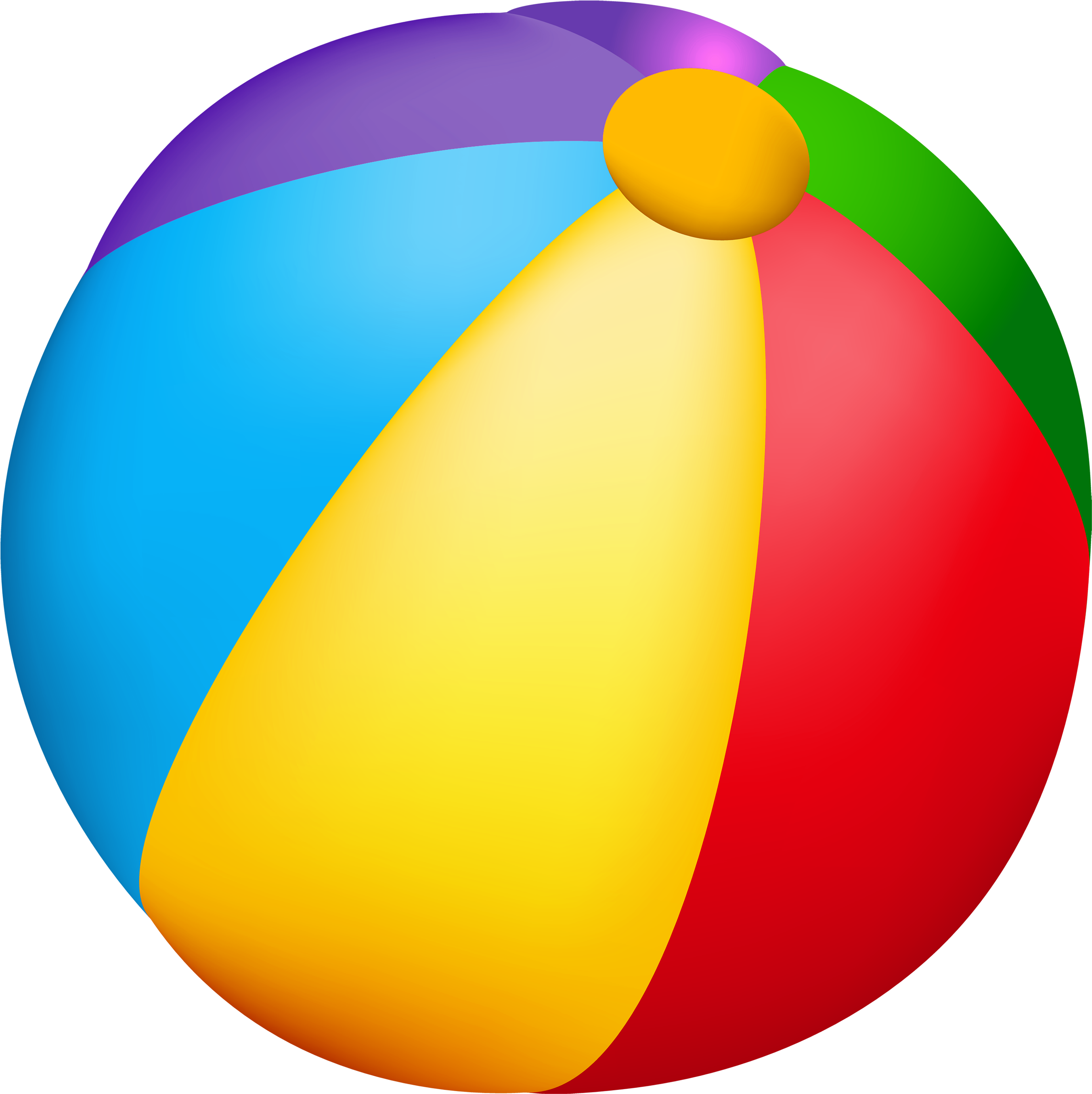 Beach Ball Vector Png (2794x2800), Png Download