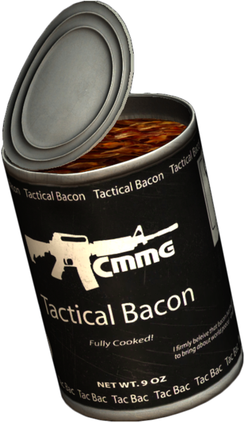 Can Of Tactical Bacon - Tactical Bacon (425x650), Png Download