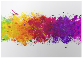 Abstract Artistic Watercolor Splash Background Poster - Watercolor ...