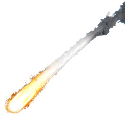 Meteor Fire Png (400x376), Png Download