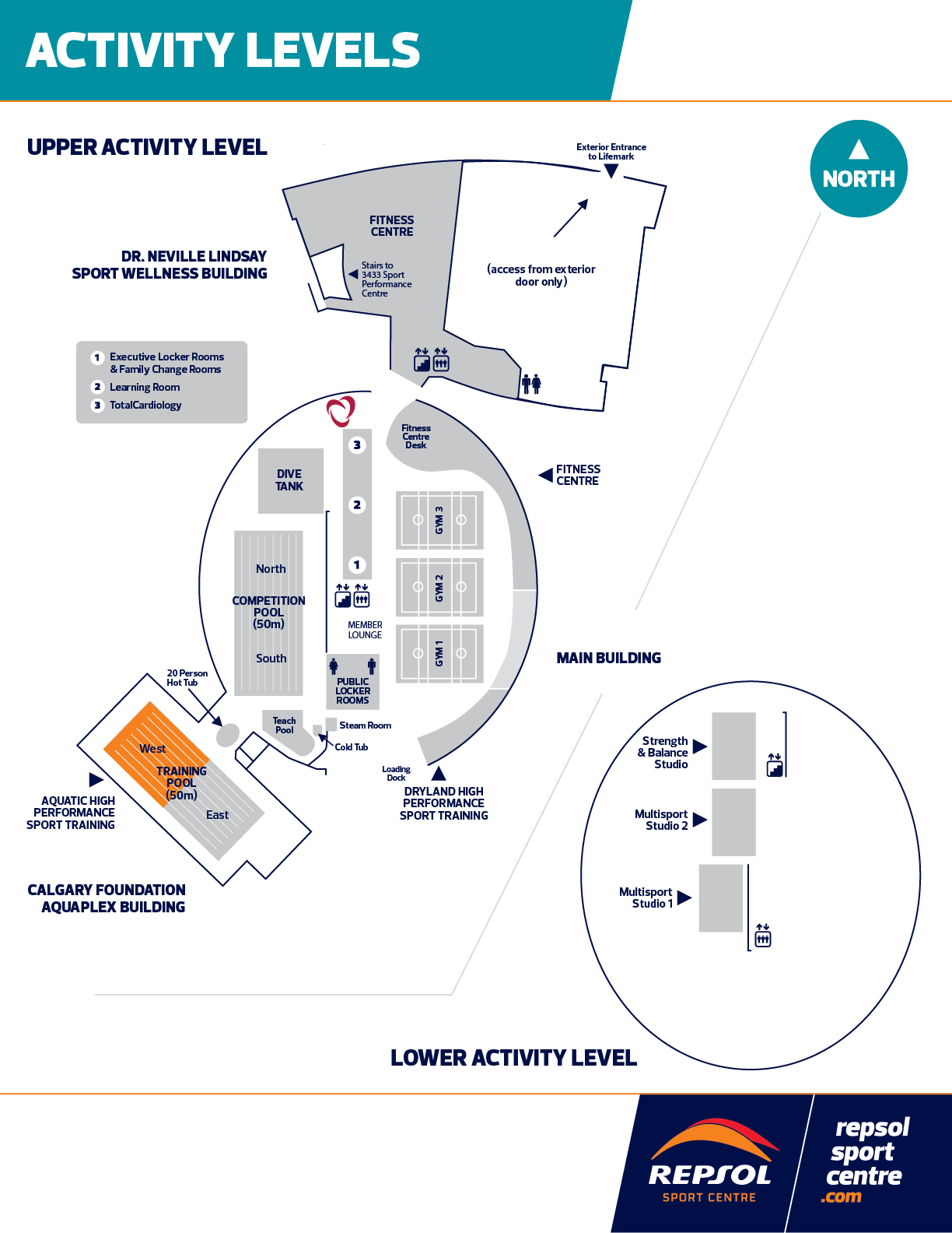 West Training Pool - Repsol Centre Calgary (1224x1584), Png Download
