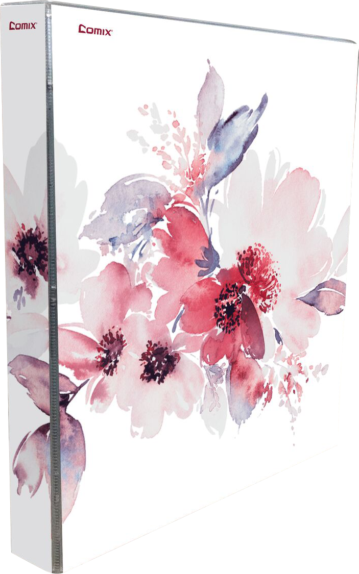 Pink Flowers Binder - Beautiful Watercolor Flower Round Mouse Pad ...