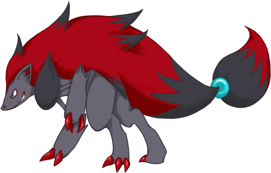 Zoroark By Kimi3999-d77qapu - Painting (1024x635), Png Download