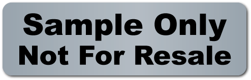 "sample Only, Not For Resale" Matte Silver Stickers - Make Nursery ...