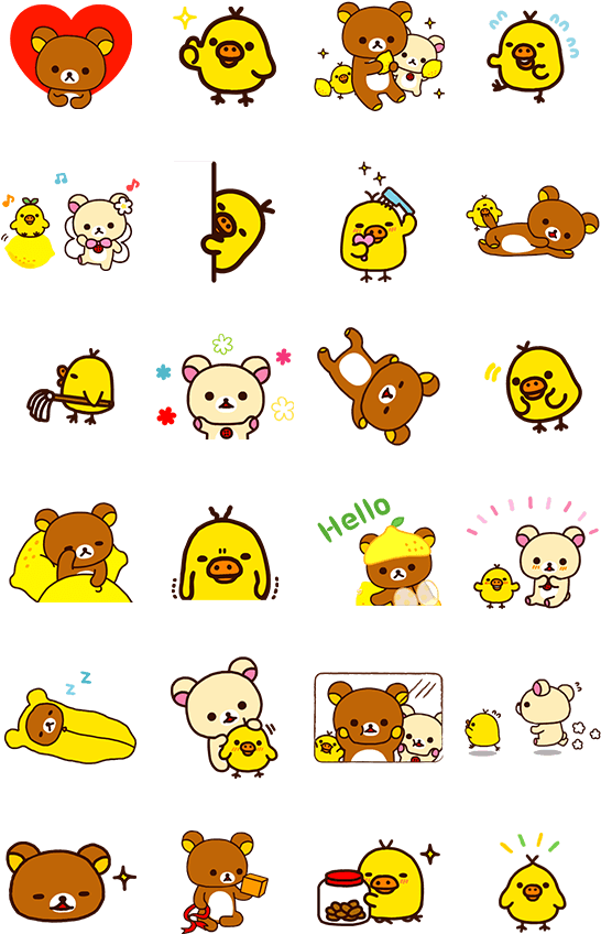 Download Rilakkuma & Kiiroitori By Imagineer Co - Rilakkuma Icons For ...