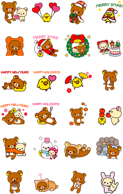 Download Winter Rilakkuma Stickers - Rilakkuma Stickers | Transparent ...