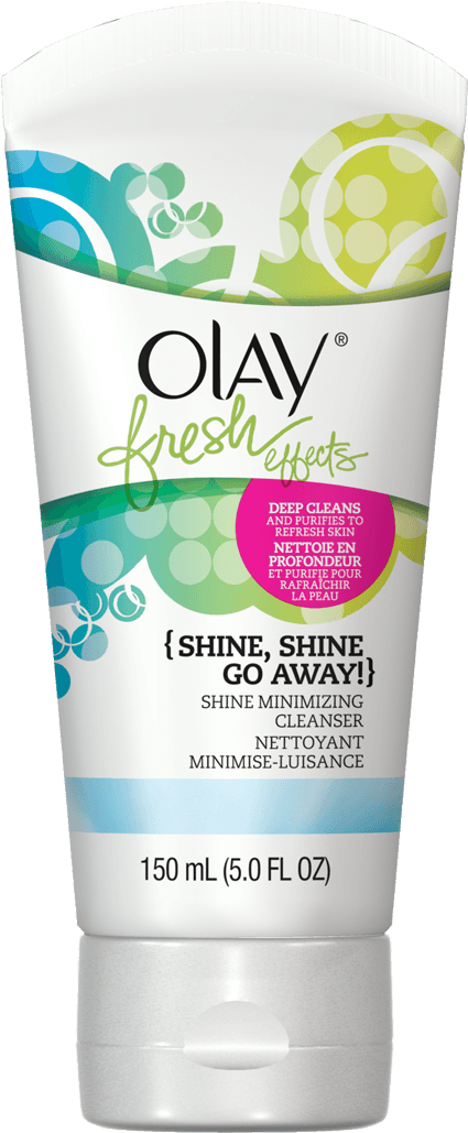 Shine Minimizing Cleanser - Olay Fresh Effects Shine, Shine Go Away ...