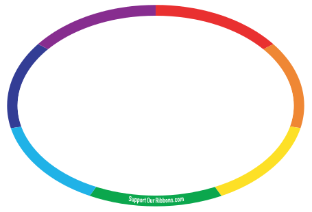 Download Rainbow Border - Rainbow Circle Png Outline | Transparent PNG ...