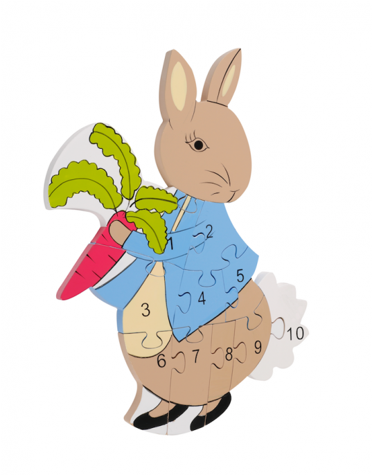 Peter Rabbit Number Puzzle (685x685), Png Download