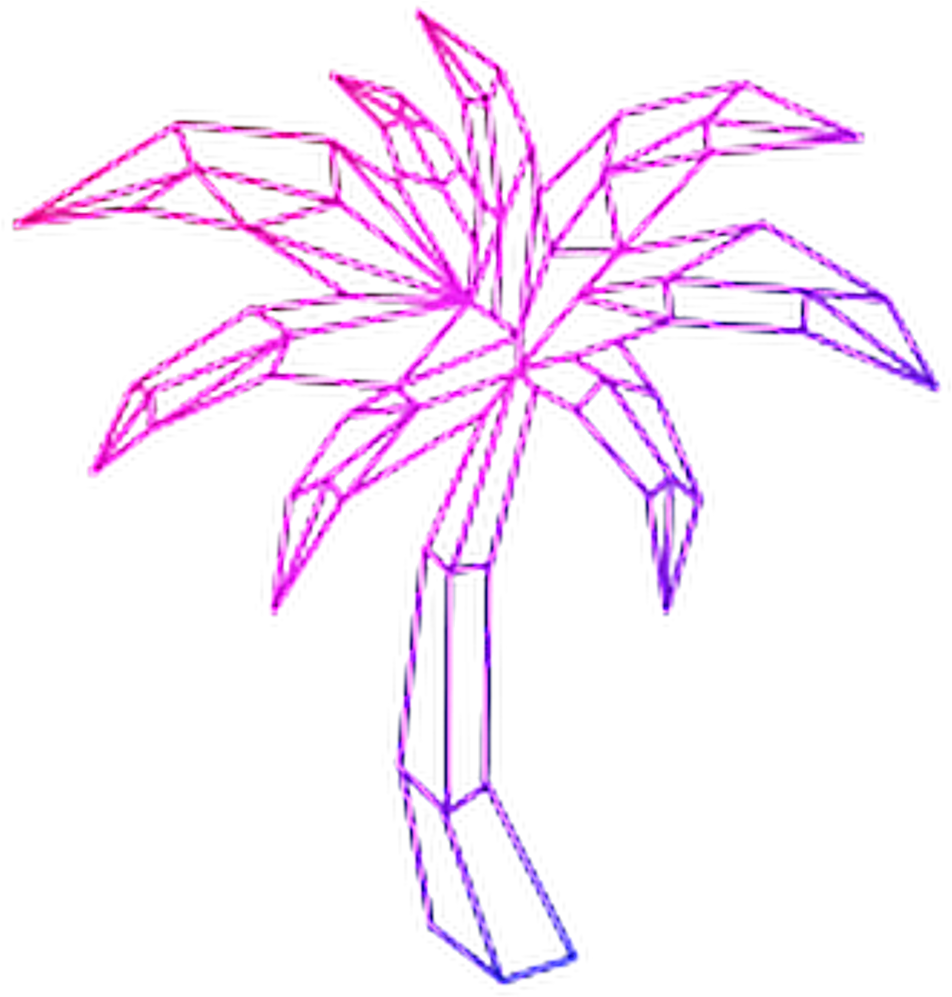 Download Vaporwave Clipart Aesthetic Art - Vaporwave Palm Tree Png ...