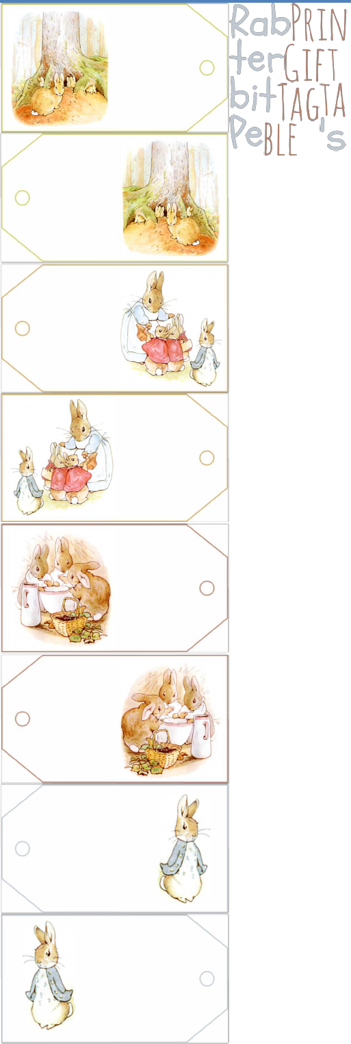Printable Gift Tags Peter Rabbit - Printable Peter Rabbit Gift Tags ...