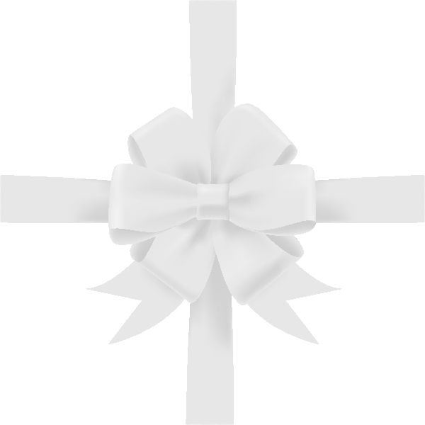 White Gift Bow Png