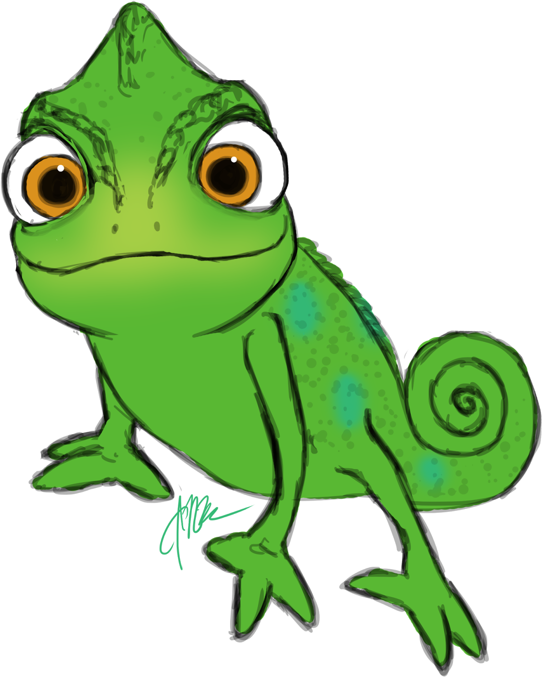 Images For > Tangled Pascal Smiling - Pascal Tangled Clipart (1451x1600 ...