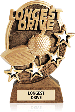 Longest Drive Golf Trophy (300x400), Png Download
