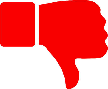Youtube Thumbs Up Button Png Download - Thumbs Down Icon Png Red ...