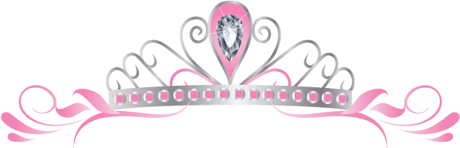 Pink Princess Crown Png - Silver Princess Crown Png (682x267), Png Download
