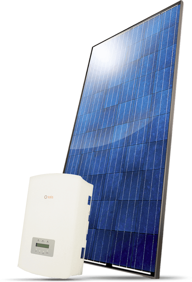 Solar Panel And Inverter - Power Inverter (777x1111), Png Download