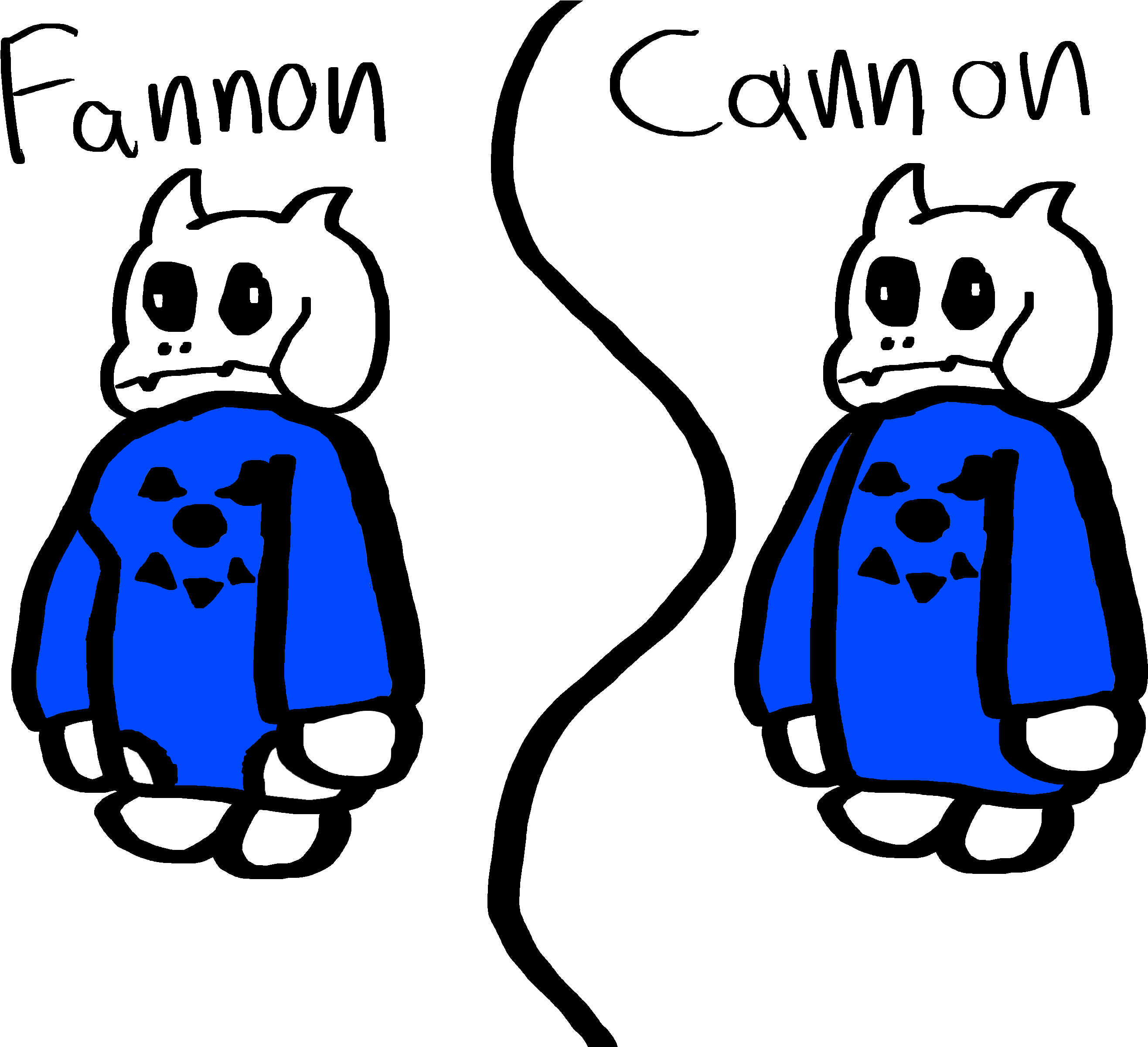 Cannon Toriel - Undertale Fandom Vs Canon (2850x2400), Png Download