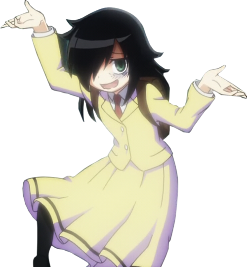 1377152715328 ) - Transparent Gif Tomoko Anime (500x540), Png Download