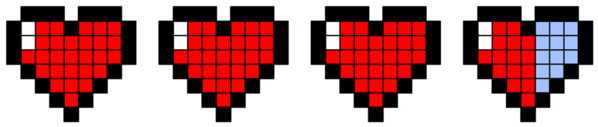 Download Pixel Hearts Png - 8 Bit Heart Zelda | Transparent PNG ...