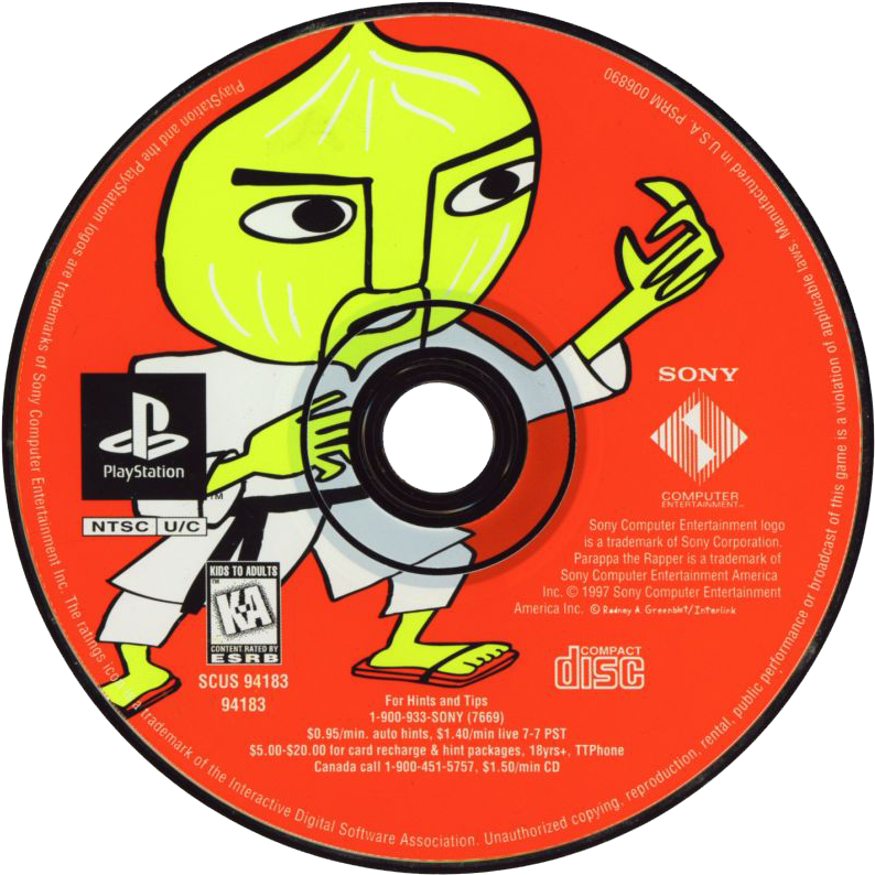 Parappa The Rapper - Parappa The Rapper Disc (800x802), Png Download