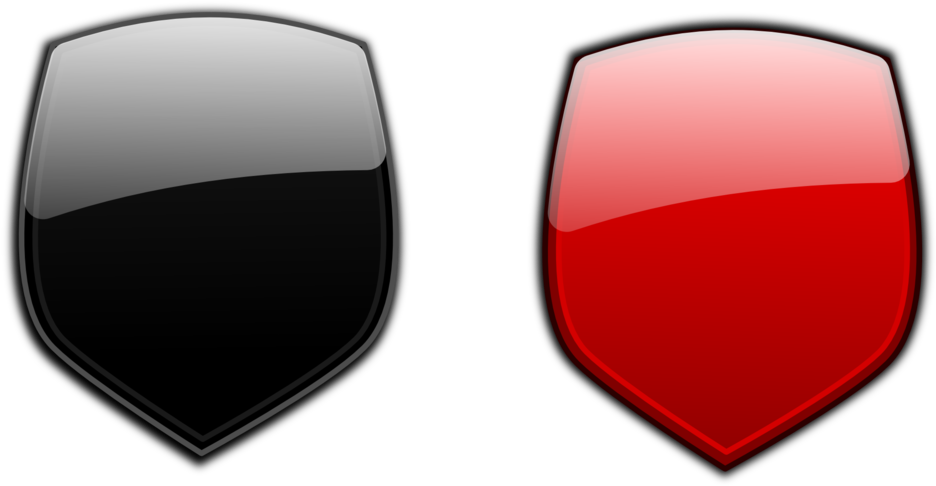 3d Shield Vector Png (600x312), Png Download