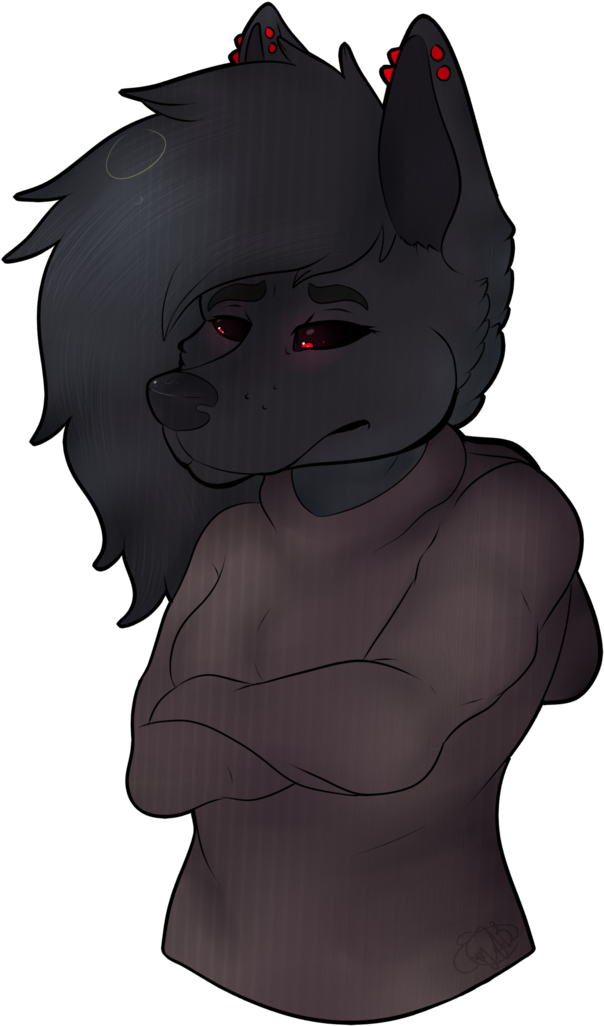 Download Sad Satan By Slimyzalgomutt On Deviantart Png Black - Drawing ...