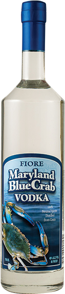 Blue Crab Vodka - Glass Bottle (525x600), Png Download