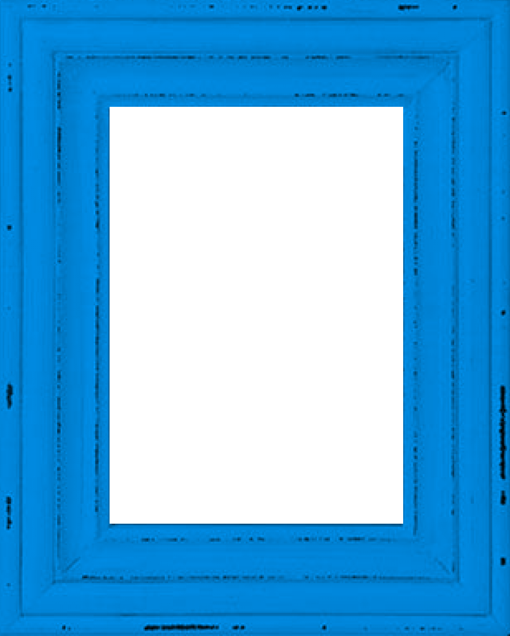 Blue Frame Transparent Image - Picture Frame (740x923), Png Download