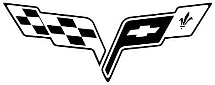 Corvette Badge Png - Corvette C6 Logo (768x768), Png Download