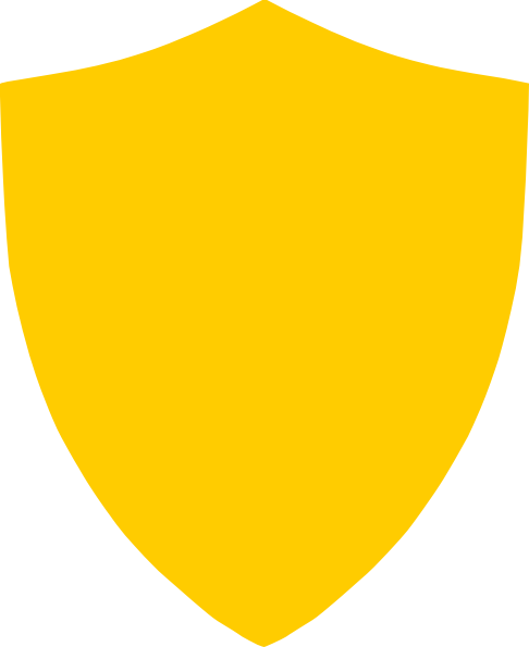 Yellow Shield Png (486x595), Png Download