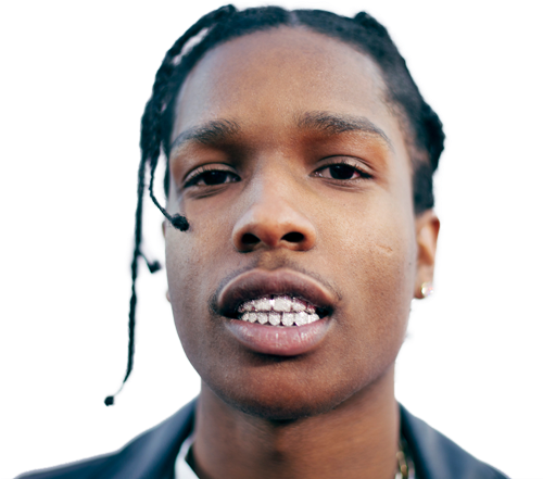 Asap Rocky Face Scar (500x666), Png Download