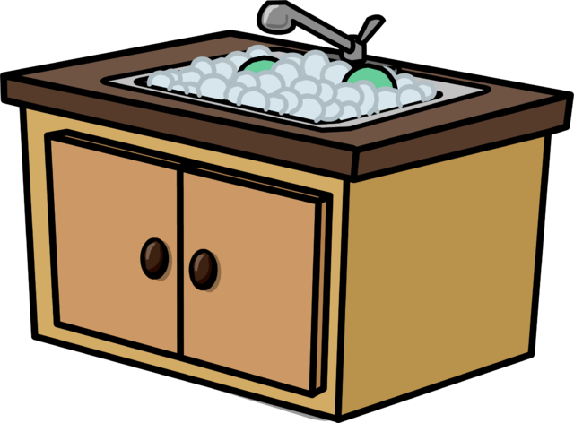 Kitchen Sink Sprite 004 - Kitchen Sink Club Penguin (640x472), Png Download