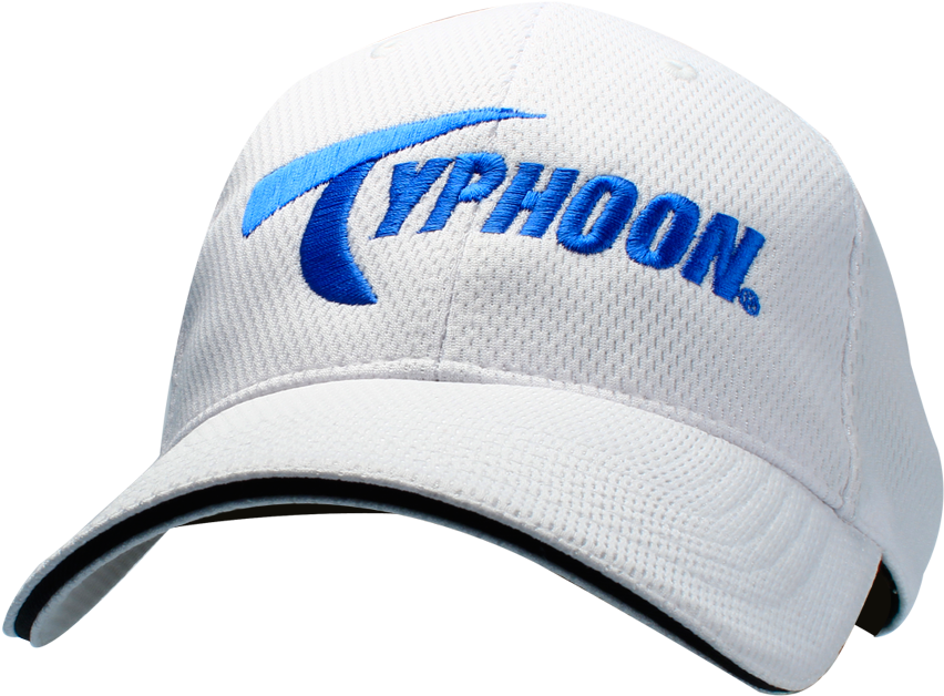 Download White Cap With Embroidered Typhoon Logo - Logo | Transparent ...