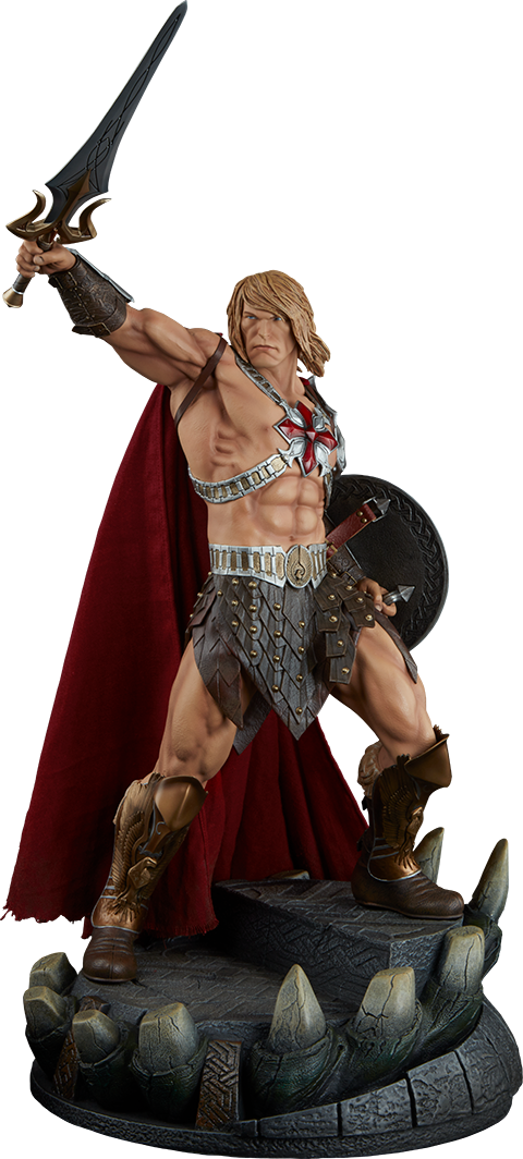 Heman Statue - Masters Of The Universe - He-man Statue (480x1064), Png ...