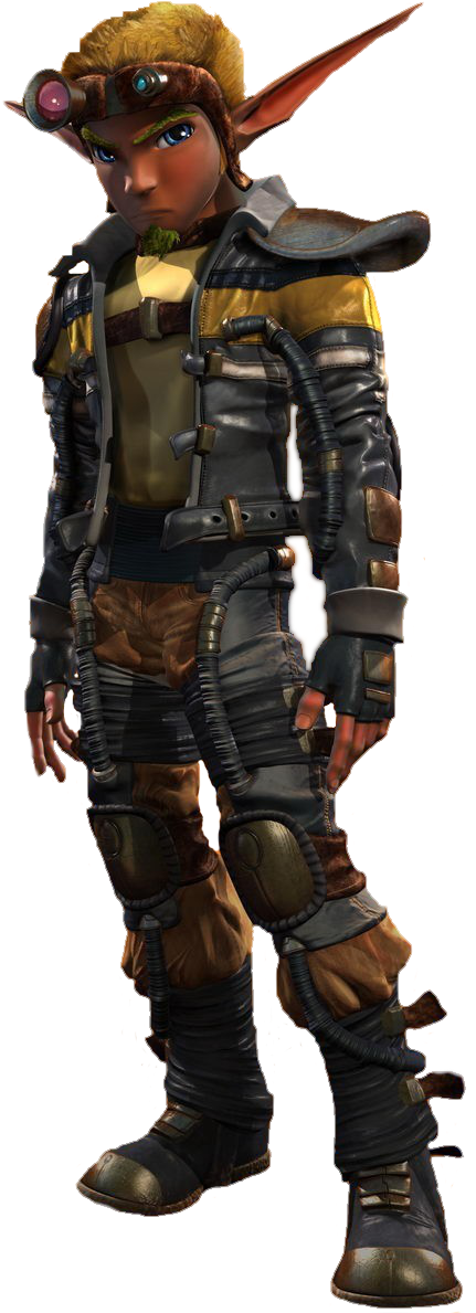 Jak From Jak X Render - Jak X Jak Model (525x1200), Png Download