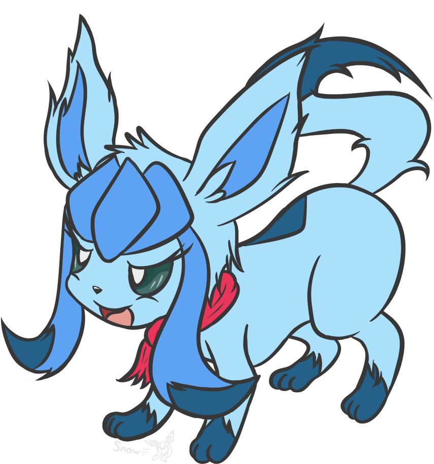 Image Glaceon Transparent Drawing - Glaceon Scared (1100x1100), Png ...