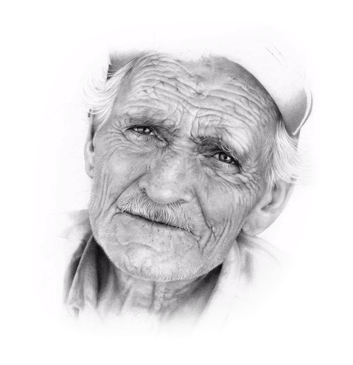 5 Pencil Method Art Lessons - Draw A Portrait (699x722), Png Download