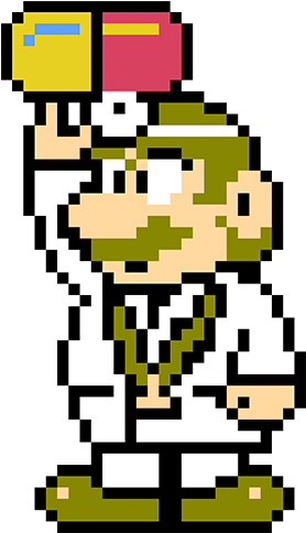 Take On A Rap - Doctor Mario 8 Bit (360x490), Png Download