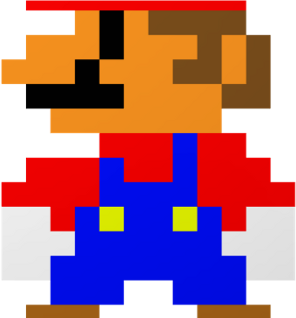 Papercraft 8 Bit Mario (1200x630), Png Download