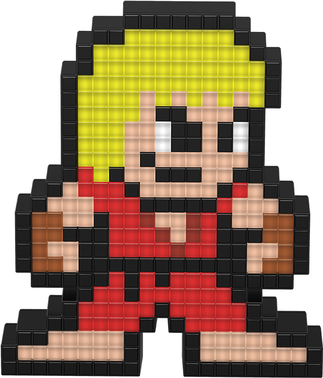 Ken - - Street Fighter Pixel Pals (800x1029), Png Download