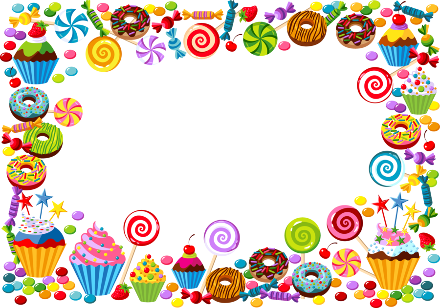 Candy Border (900x631), Png Download