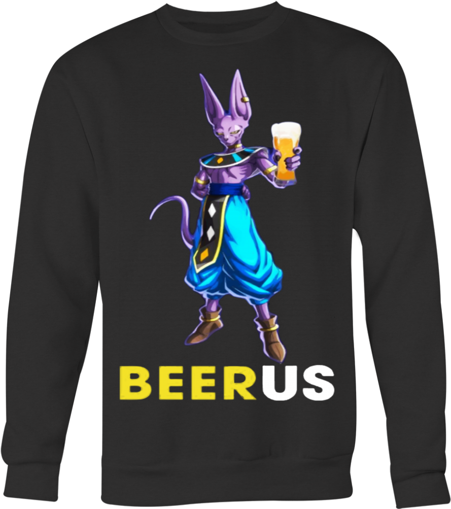 Beerus Dragon Ball Z Battle Of The Gods Beer T-shirt - Beerus With Beer ...